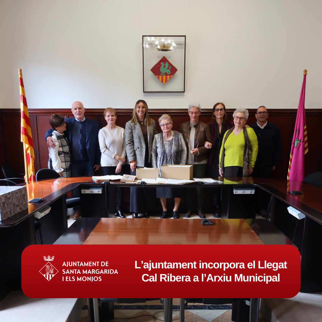 L’ajuntament incorpora el Llegat Cal Ribera a l’Arxiu Municipal - Santa ...
